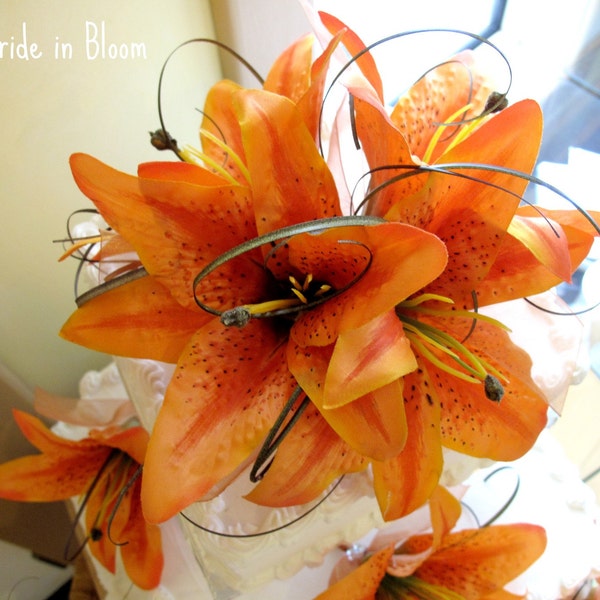 Tiger Lily Bouquet - Etsy
