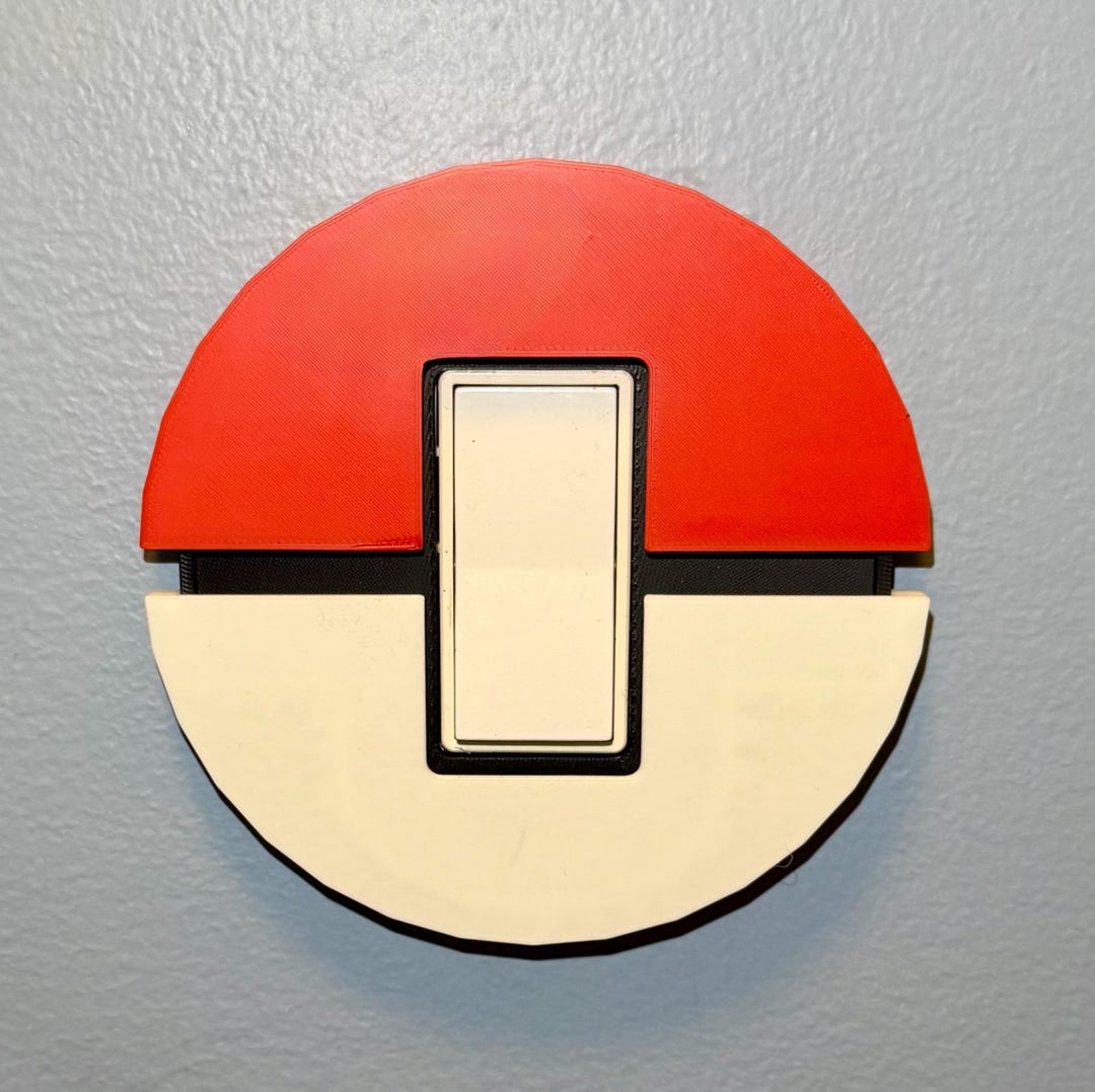 Pokemon Pokeball, Great Ball, and Ultra Ball Light Switch Plate / Cover ...
