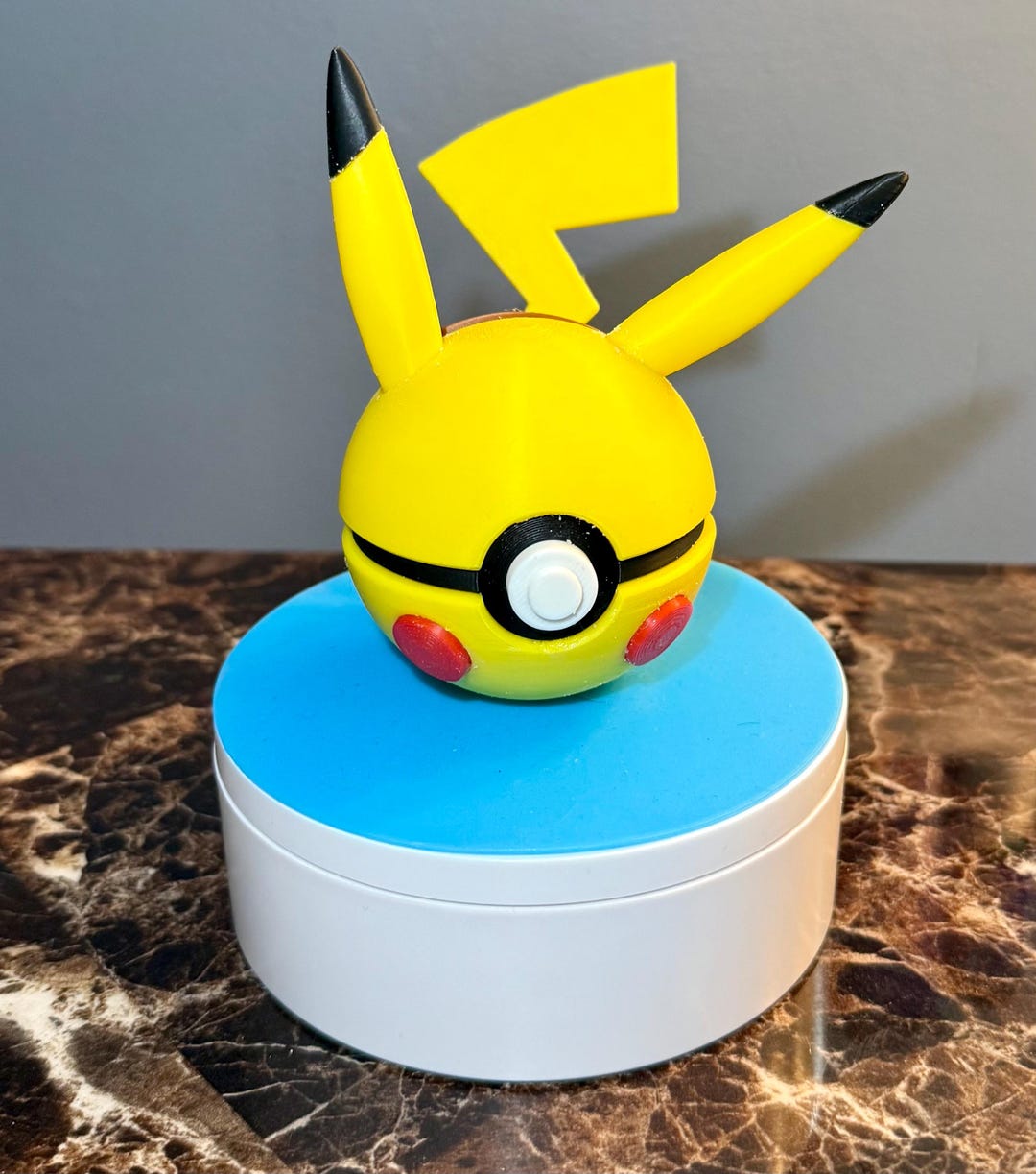 Pikachu #0025 Pokemon Themed Pokeball - Etsy