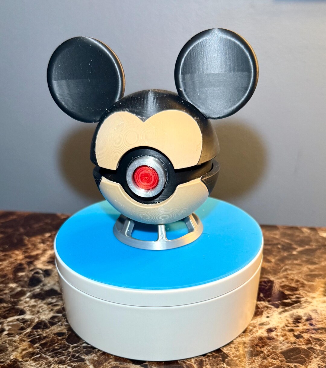 Mickey Mouse Themed Pokeball - Etsy