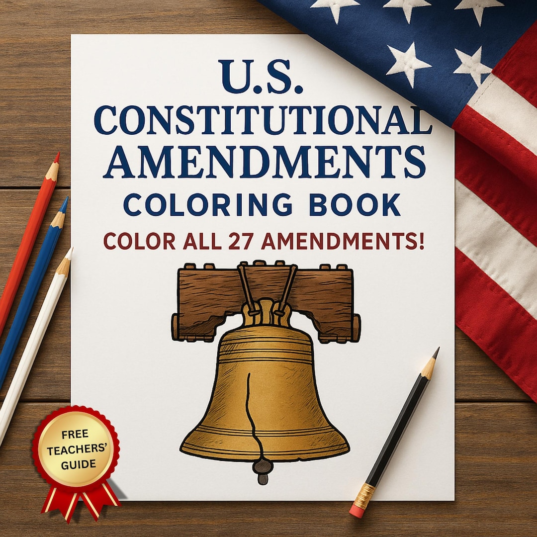 U.S. Constitution & Amendments Coloring Book | Homeschool Civics ...