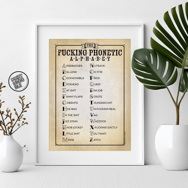 Phonetic Alphabet - Etsy