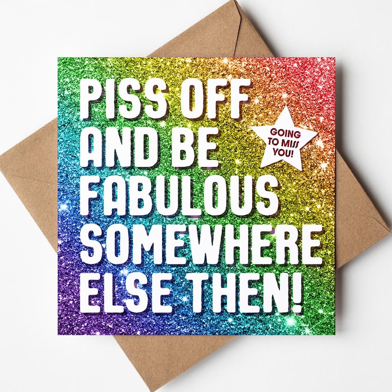 Farewell Card Me Job - Etsy UK