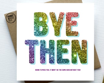 Funny Goodbye Card | Etsy