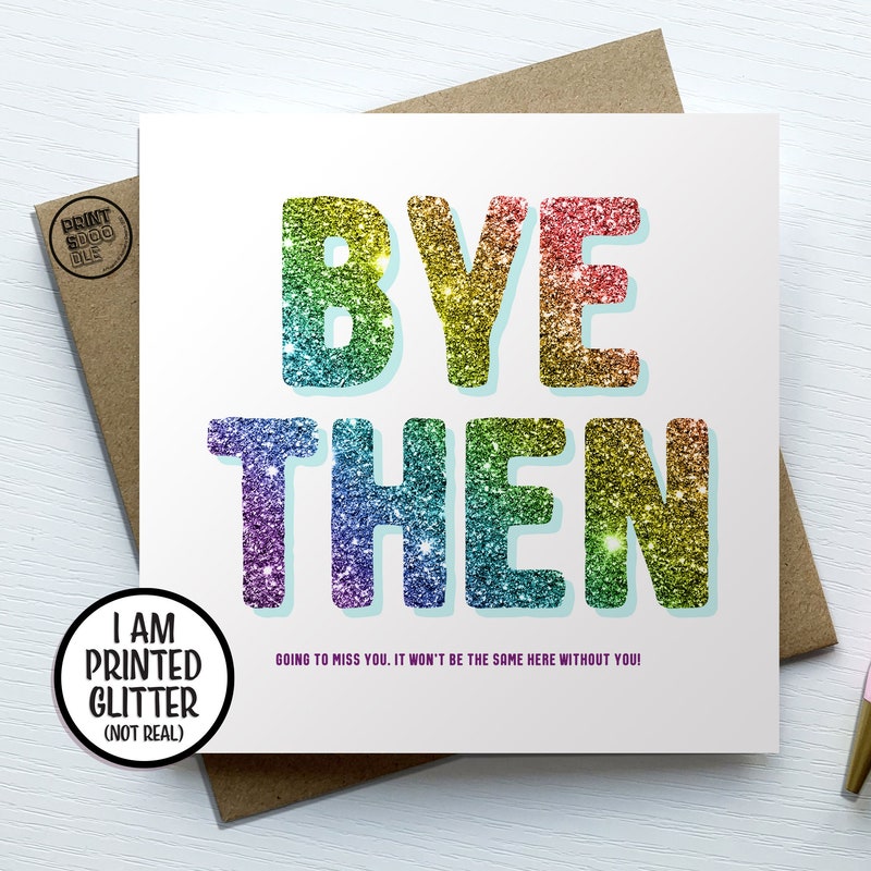 Goodbye Card - Etsy