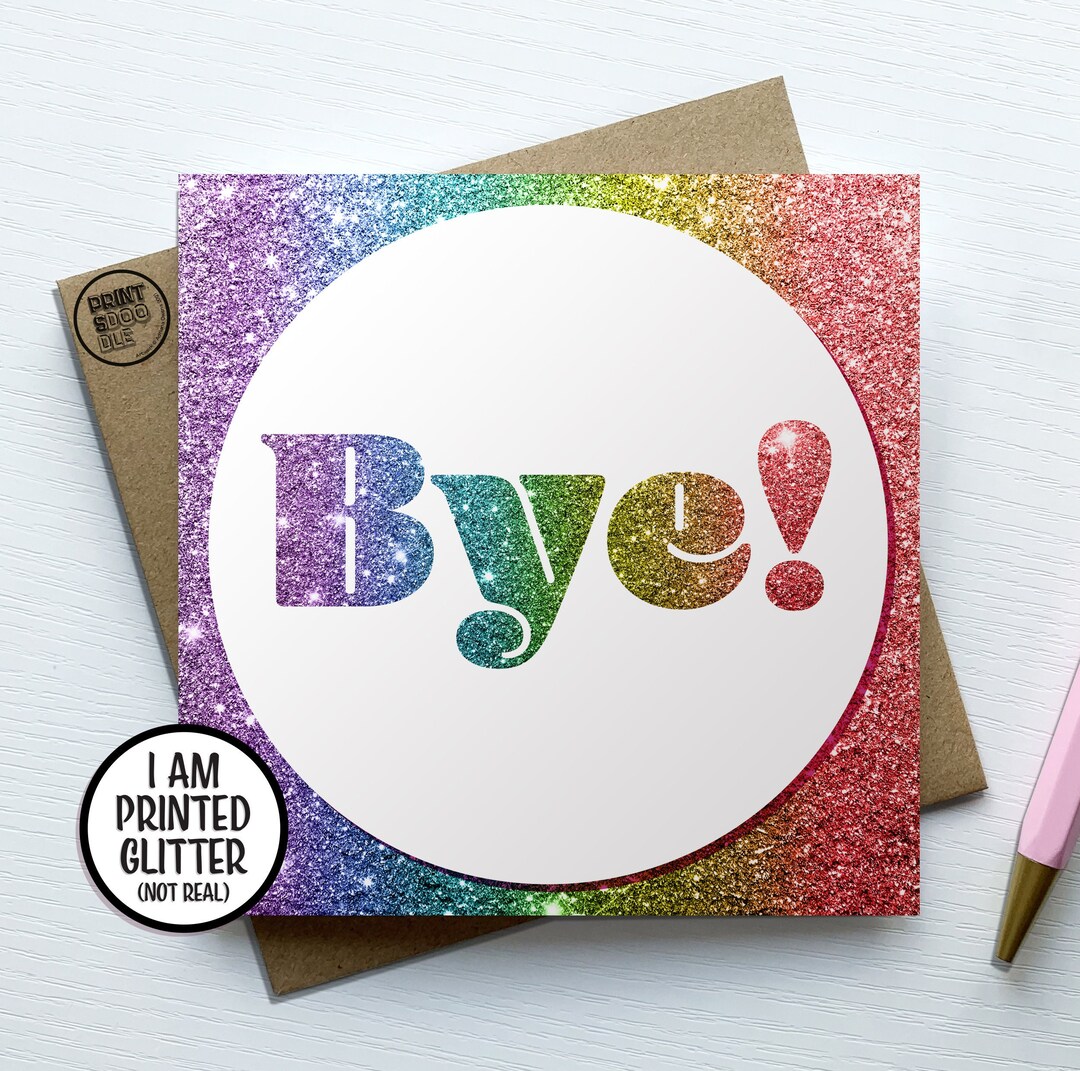 Bye Funny Leaving Card Goodbye Work Bestie Congratulations - Etsy