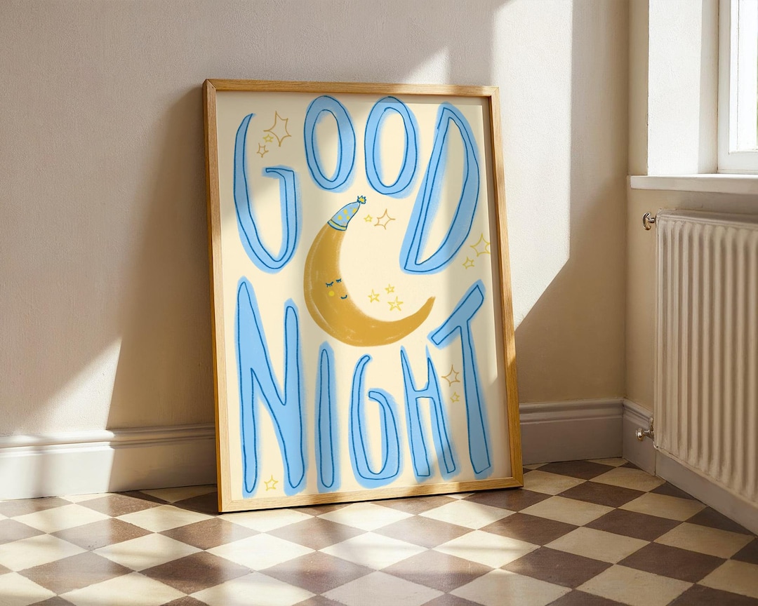 Goodnight Moon Nursery Art Print, Kids Room Decor - Etsy