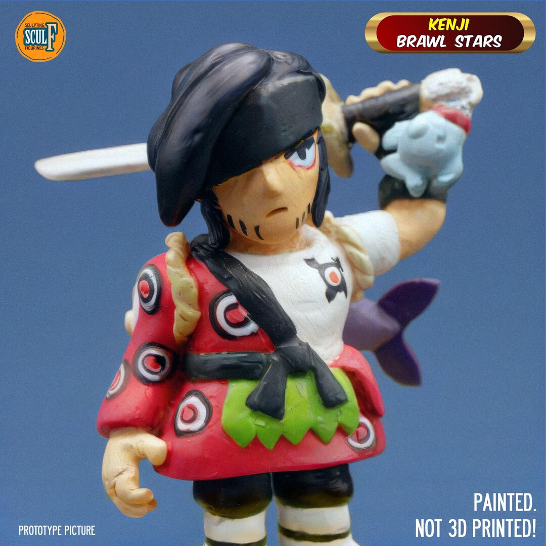 Figure 1\12 Kenji From Brawl Stars - Etsy