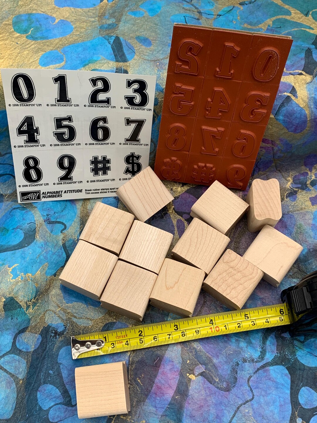 Stampin Up! Alphabet Attitude Numbers! Rubber Stamp Set! - Etsy