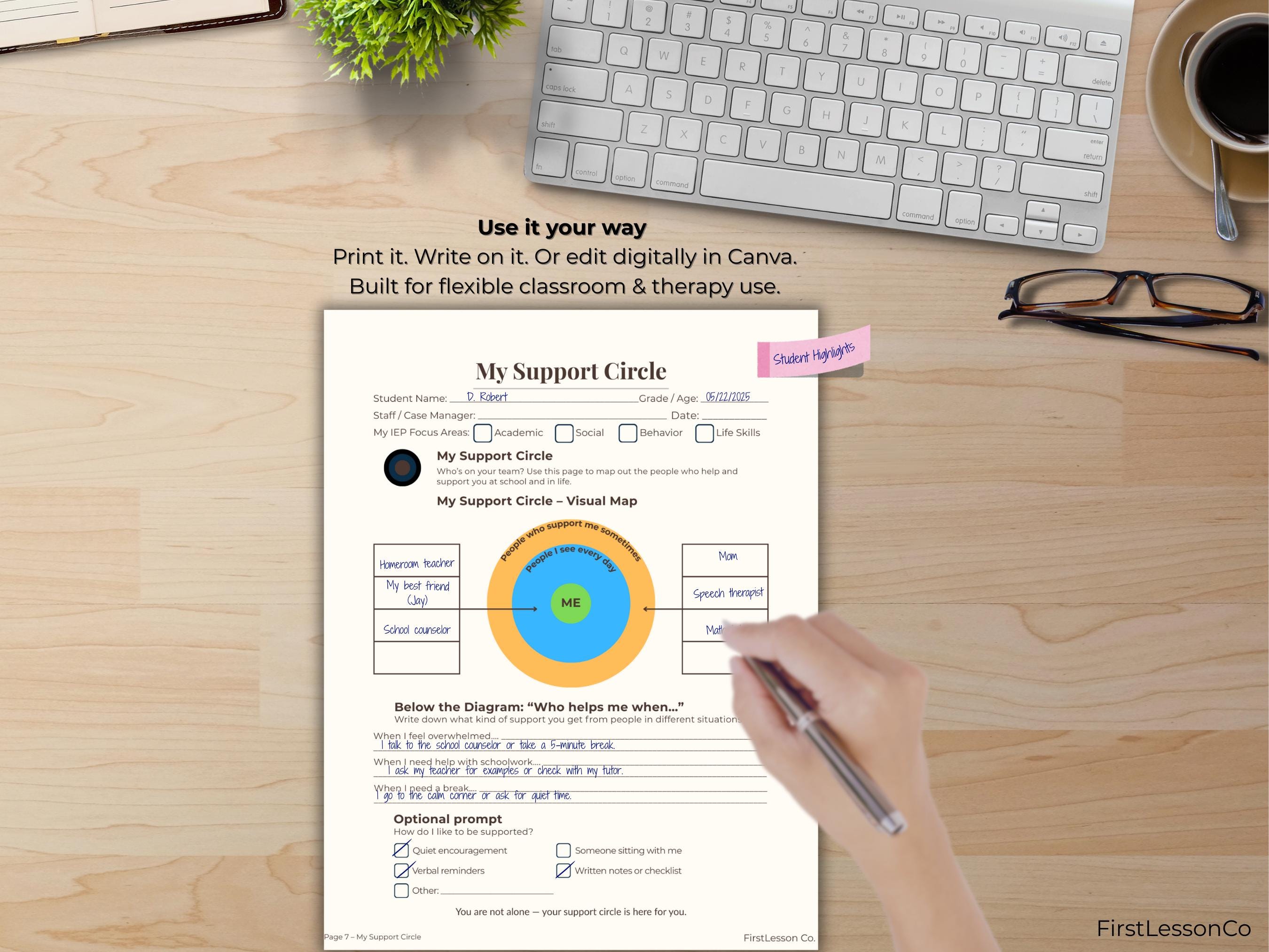 Secondary IEP Toolkit for Teens – 13 Editable Canva Pages | Self ...