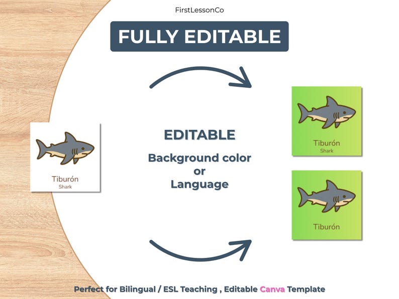 English-spanish Vocabulary Flashcards for Kids | Bilingual ESL Learning ...