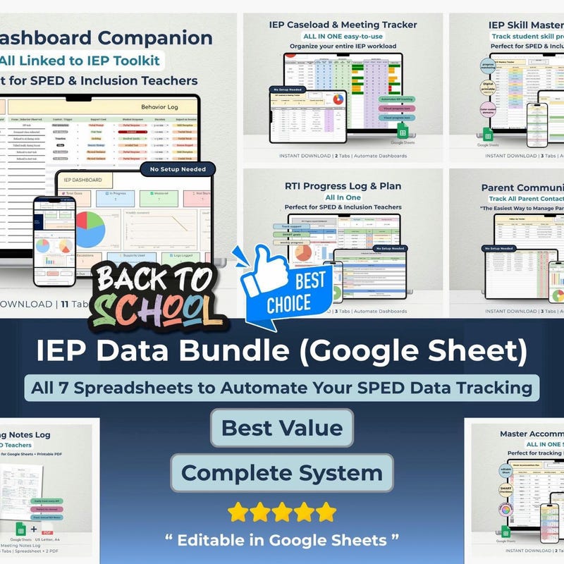 Iep Printables for Sped - Etsy