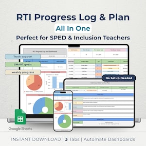 IEP Data System Google Sheets Bundle: SPED Prek-12 Tracker (digital ...