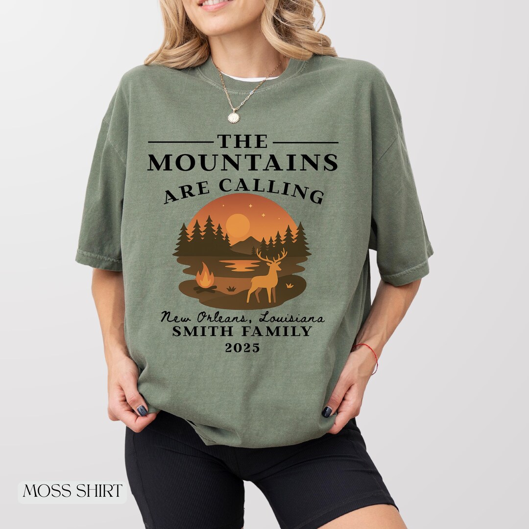 Personalized Cabin Vacation Shirts: Matching Family Camping Trip Tees ...