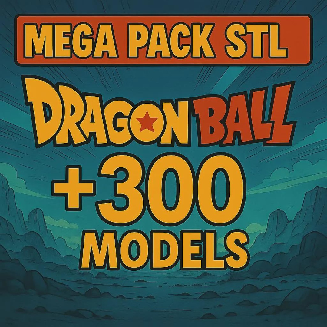 Mega Pack STL Dragon Ball + 312 Model | 3D Printable Files | Dbz, Super, Gt, Ultra, Manga ...