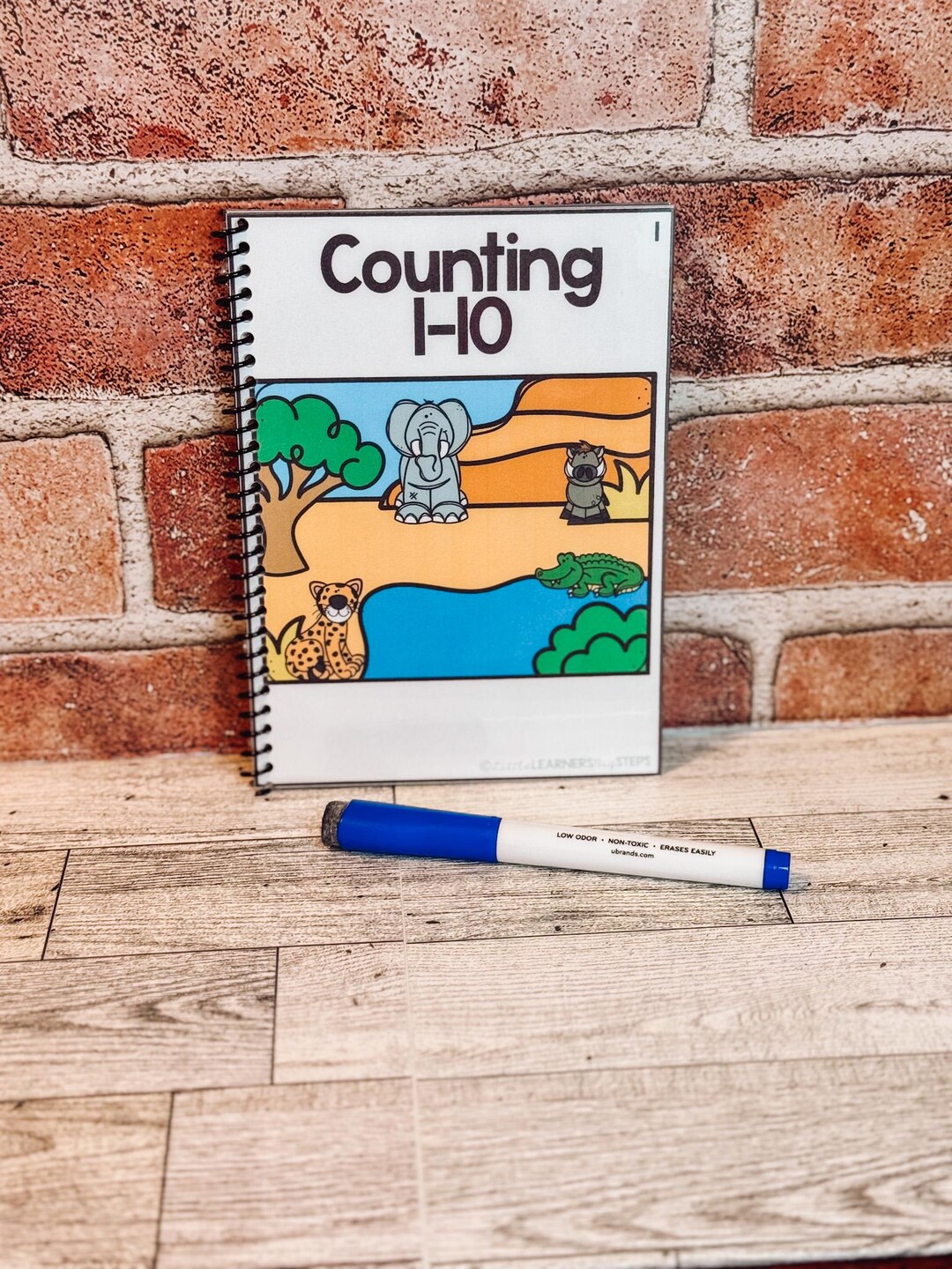 Interactive Safari Themed Counting Book (#1-10) (2 Versions) - Etsy