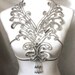Sequin Silver Showgirl Harness Bra Top - Etsy