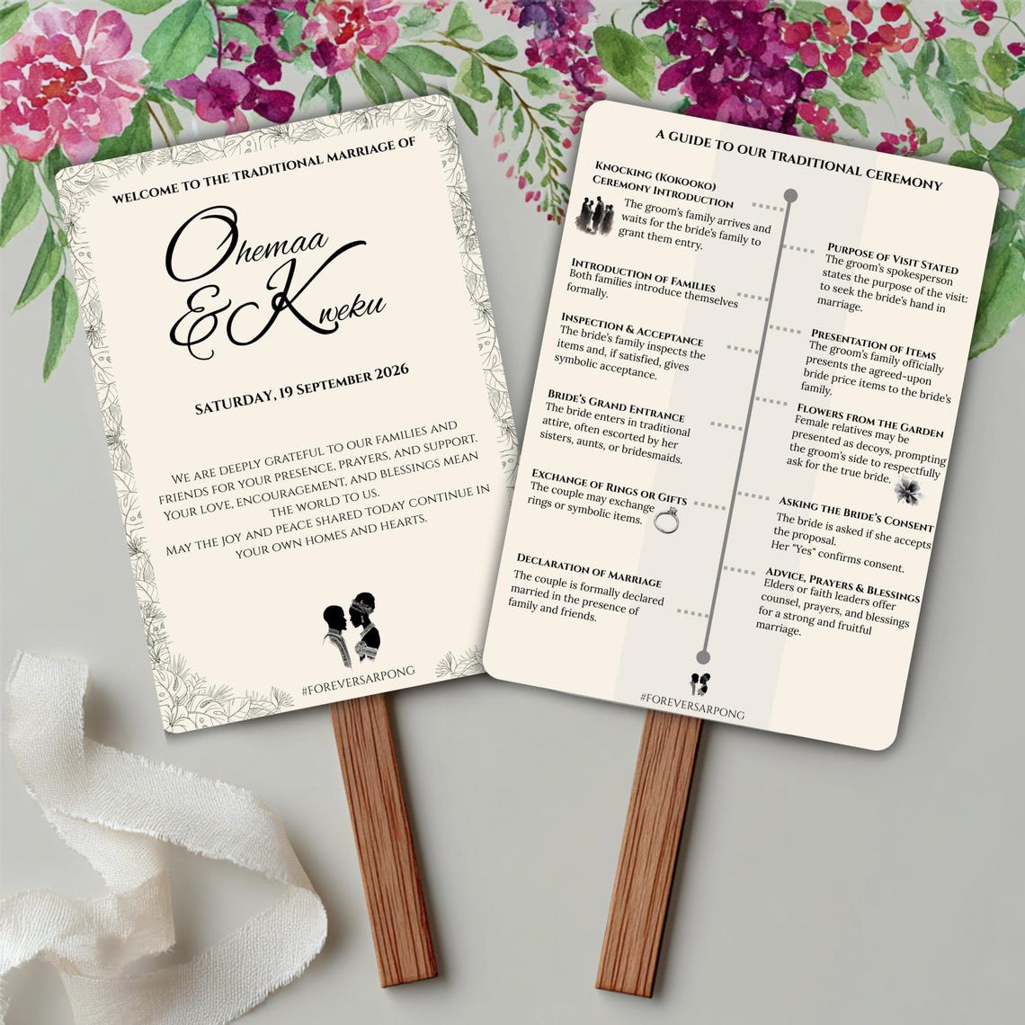 Ghanaian Wedding Program: Akan Marriage Ceremony Timeline (PDF ...