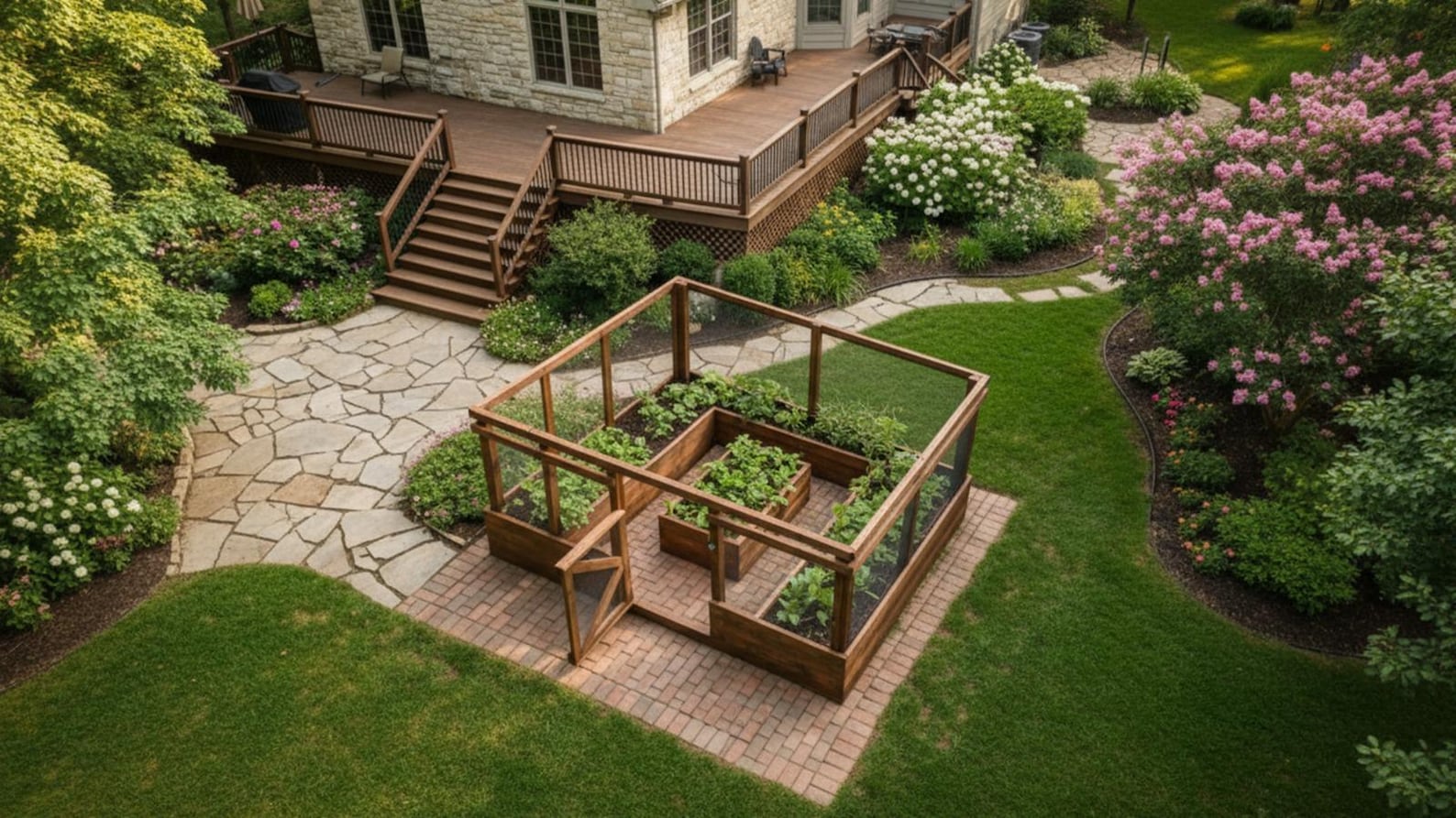 6x8 Garden Enclosure DIY Plans – Raised Bed Garden Fence With Door ...
