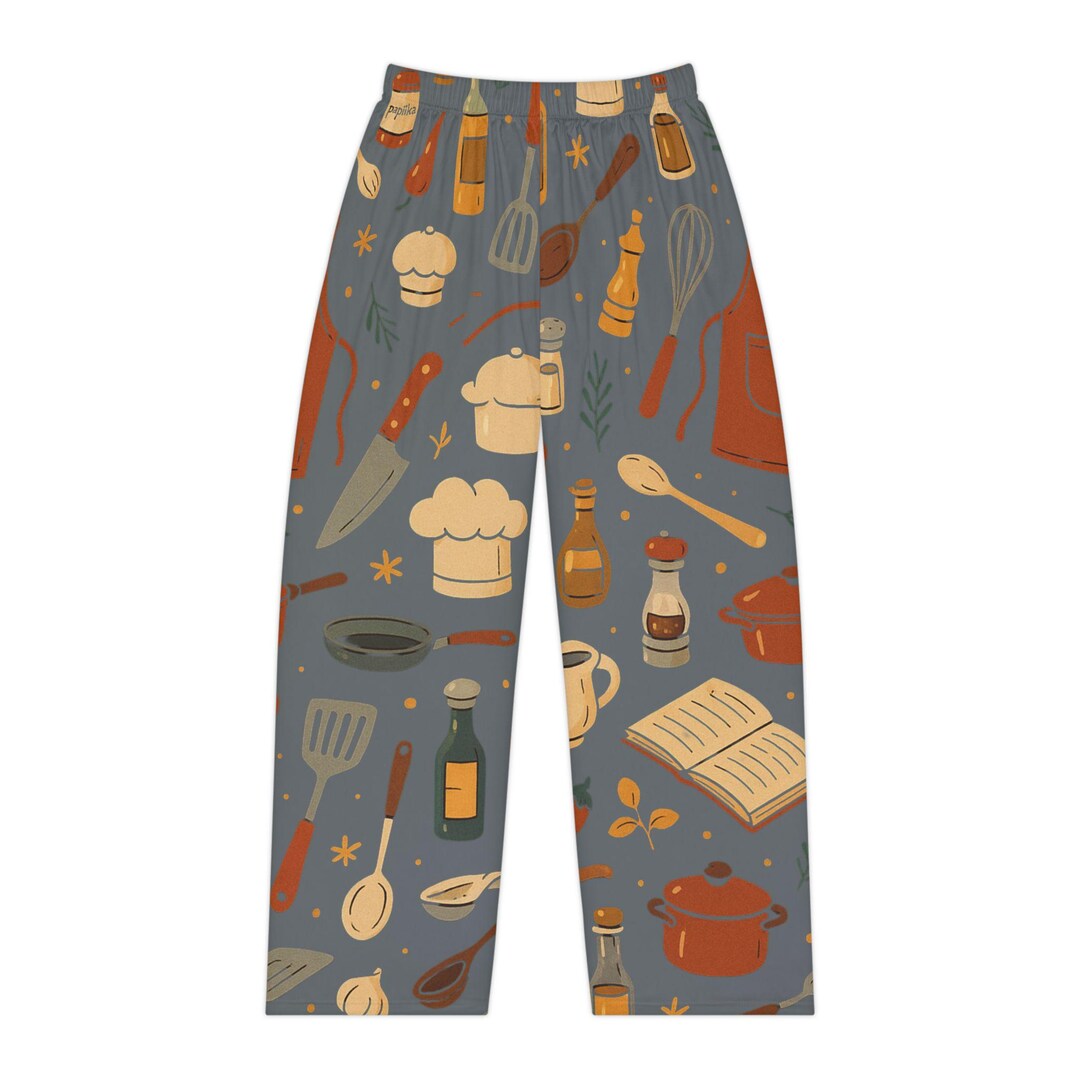 Women's Chef Themed Pajama Pants, Culinary Sleepwear, Gift for Chefs ...