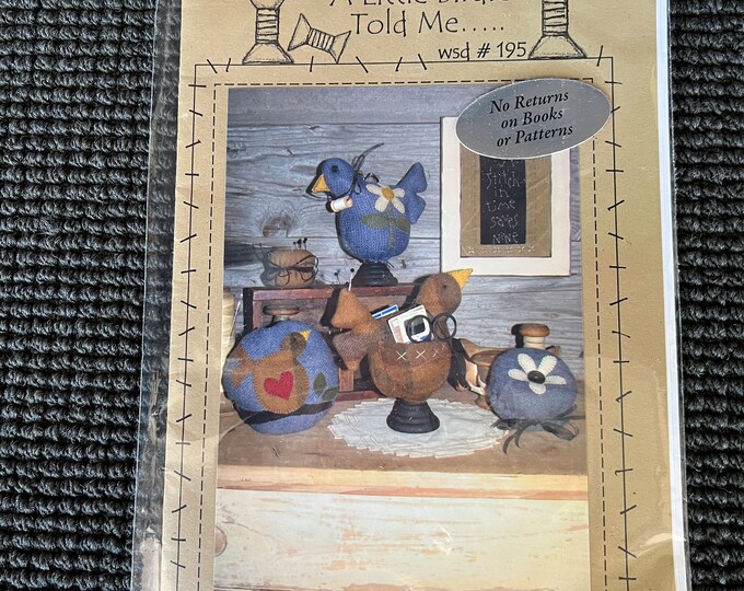 Wooden Spool Designs Garden Bird Pincushion Sewing Pattern A Little ...