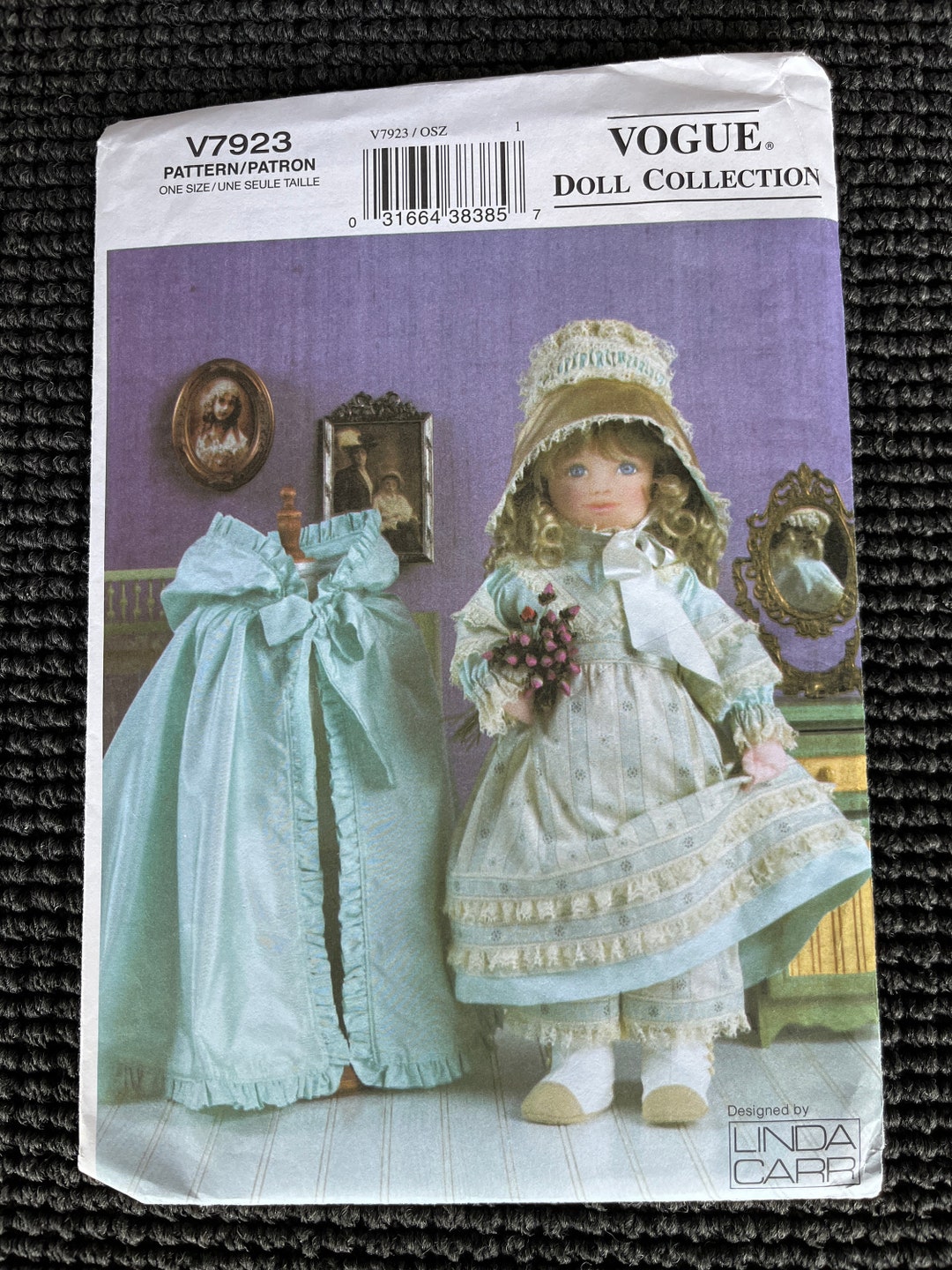 Vintage Vogue 7923 Victorian Doll and Doll Clothes Sewing Pattern Fits ...