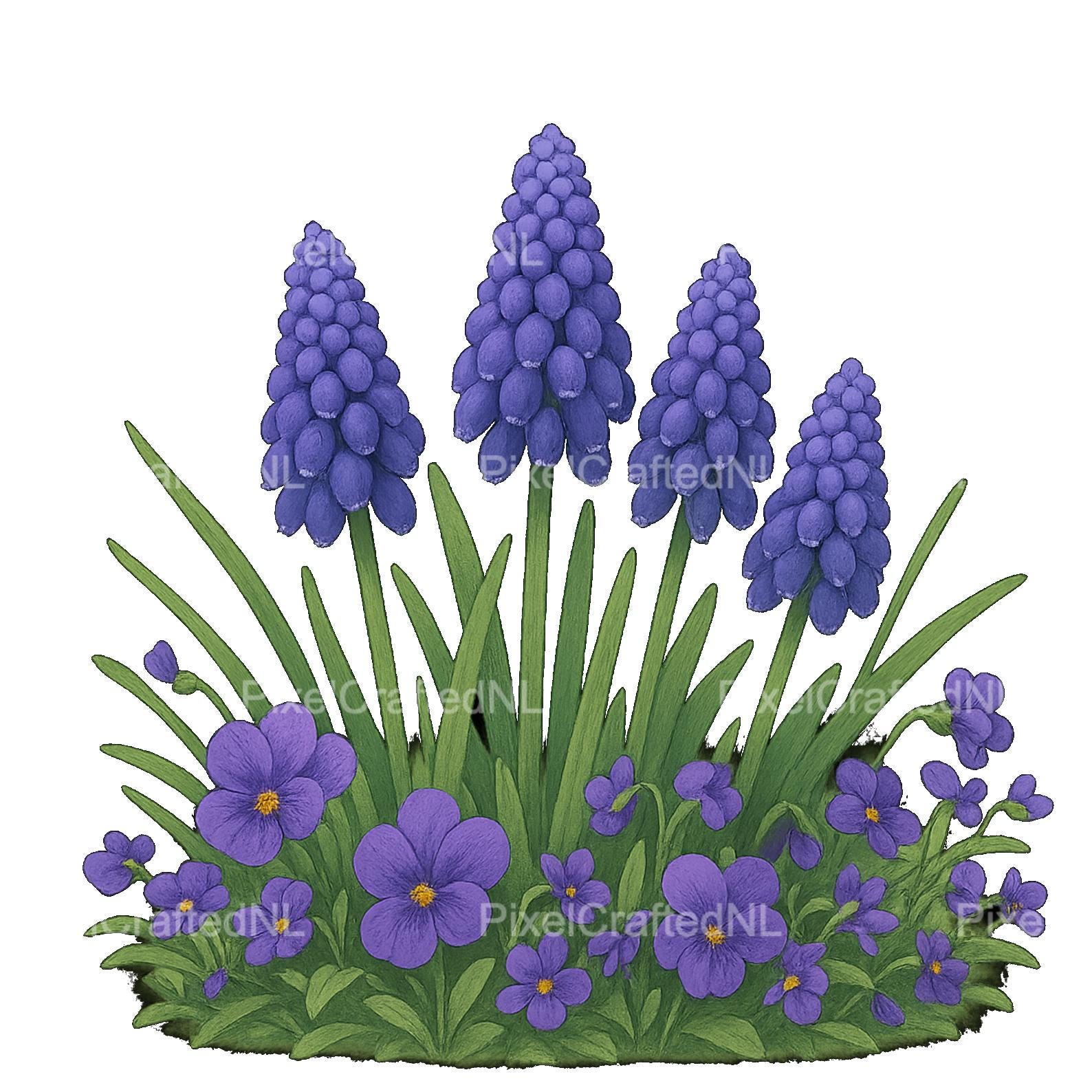 20+ Purple Flowers Bouquet Clipart Printable Clipart High-quality PNG ...