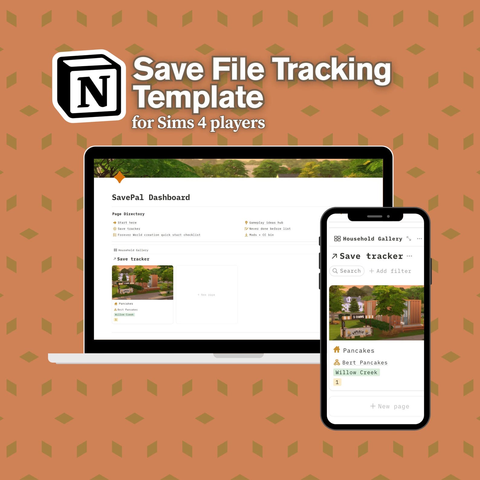 Savepal | Save File Notion Tracker for Sims 4 Players | Notion Template ...