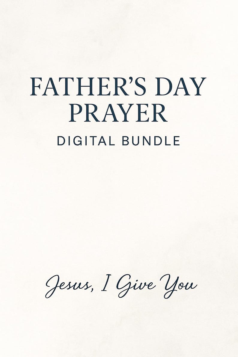 Father’s Day Prayer Bundle – Printable Christian Prayer, Card, Journal ...