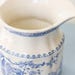 Furnival's Quail Antique Blue Transferware Pitcher - English Pottery ...