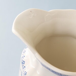 Furnival's Quail Antique Blue Transferware Pitcher - English Pottery ...