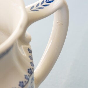 Furnival's Quail Antique Blue Transferware Pitcher - English Pottery ...
