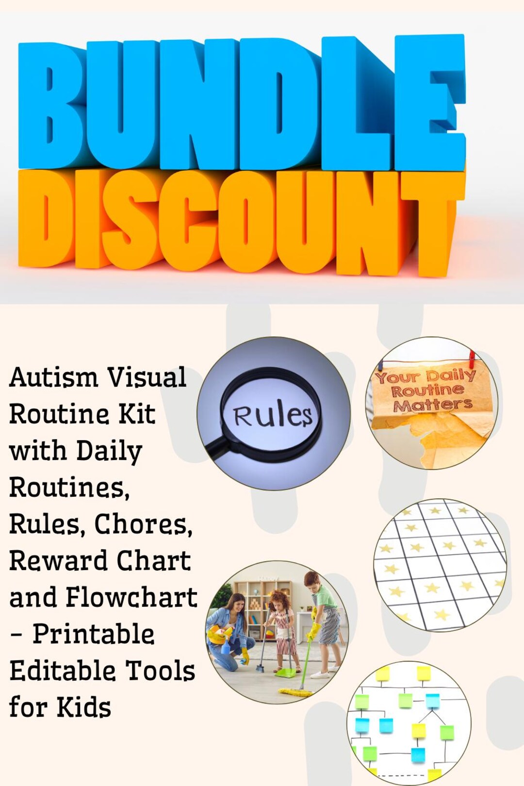 Autism Daily Routine and Visual Support Kit With Rules, Chores, Reward ...