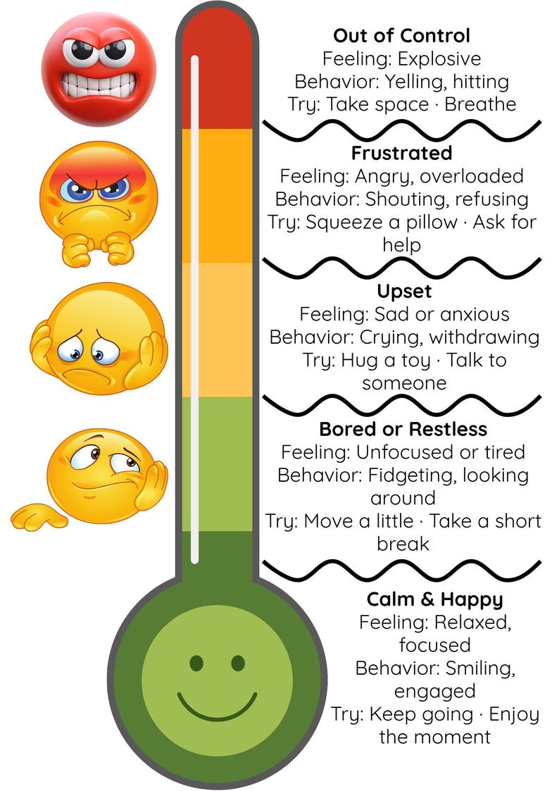 Pain & Emotion Posters for Nonverbal Kids | Editable A3 Visual Charts ...