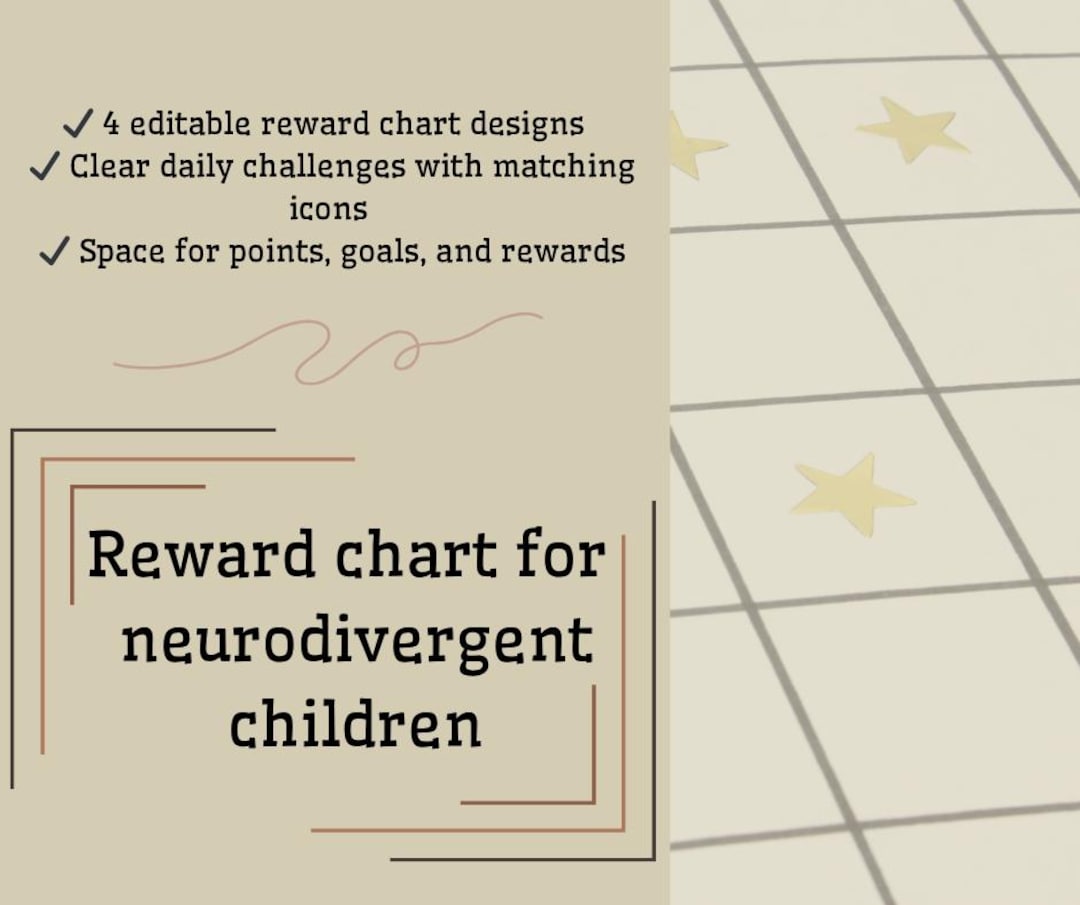 Editable Reward Chart for Autistic Kids | Printable Visual Schedule and ...