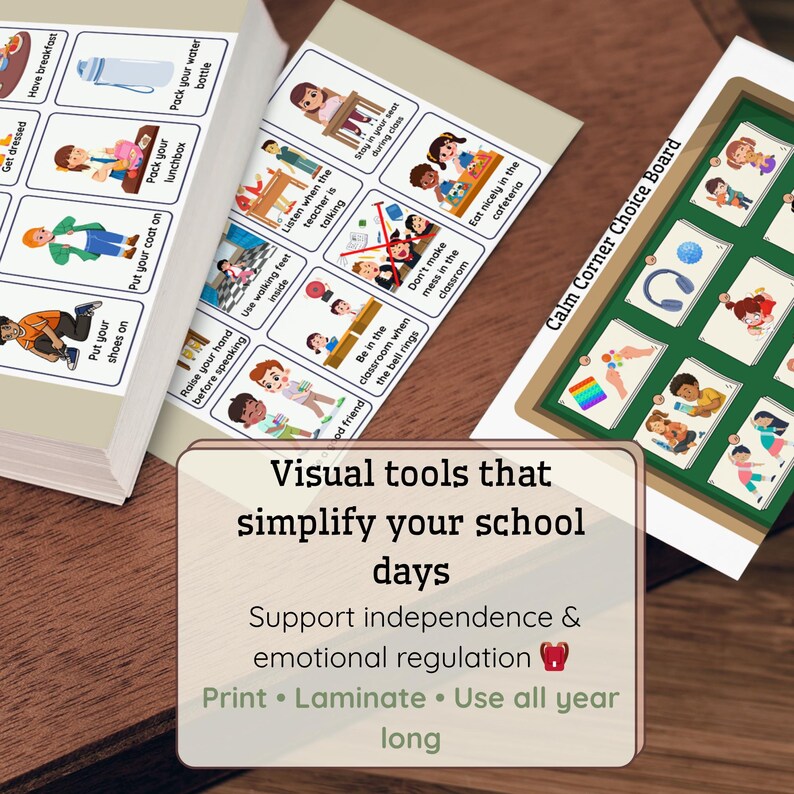 School Days Visual Toolkit | Autism Morning Routine & Classroom Rules ...