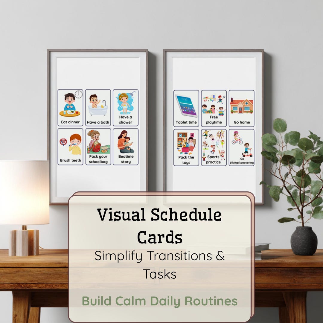 Editable Daily Routine Visual Cards: Autism Communication Support (PDF ...