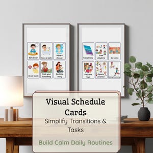 Editable Daily Routine Visual Cards: Autism Communication Support (PDF ...