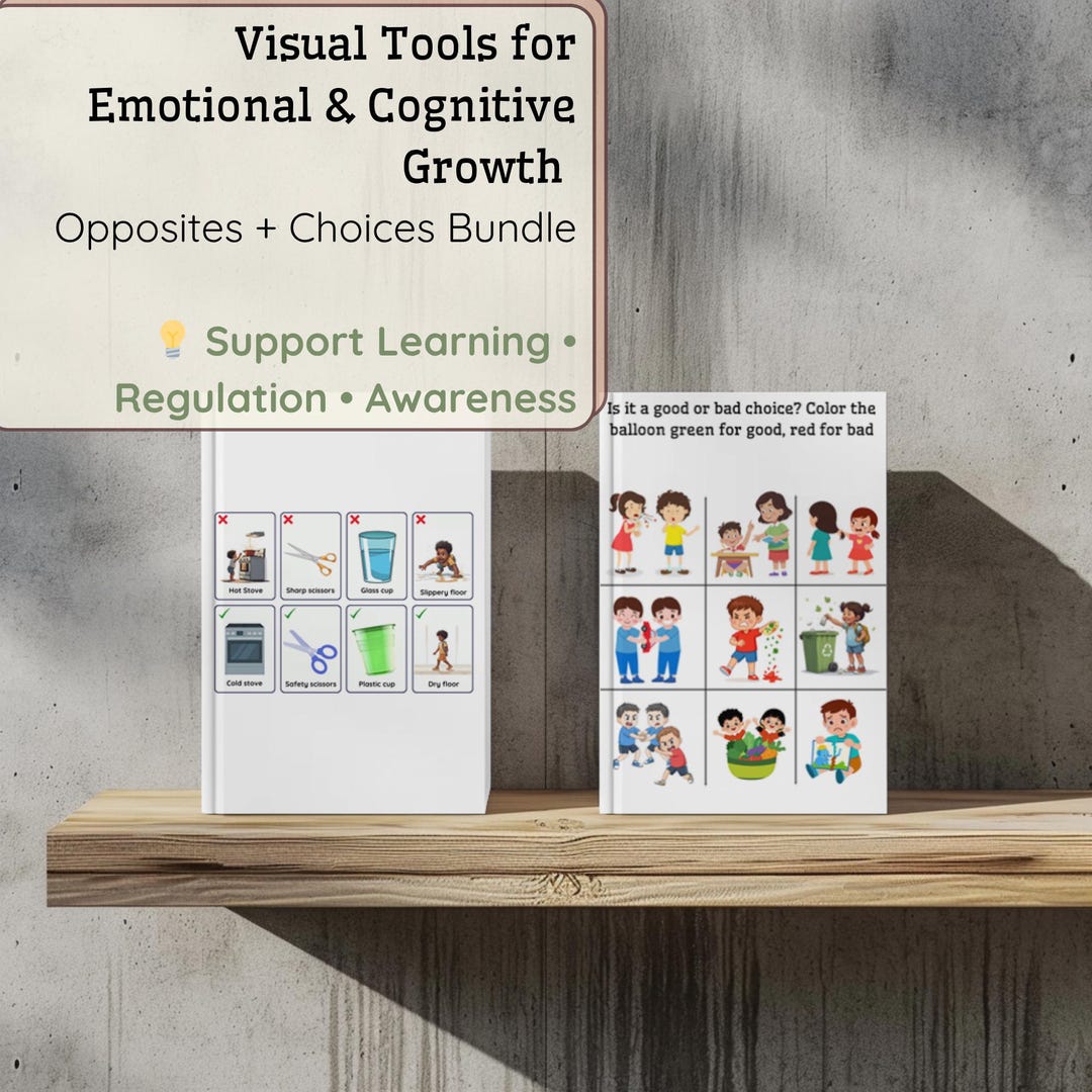 SEL Learning Bundle | Choices, Consequences + Opposites (printable) - Etsy