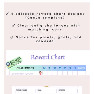 Editable Reward Chart for Autistic Kids | Printable Visual Schedule and ...
