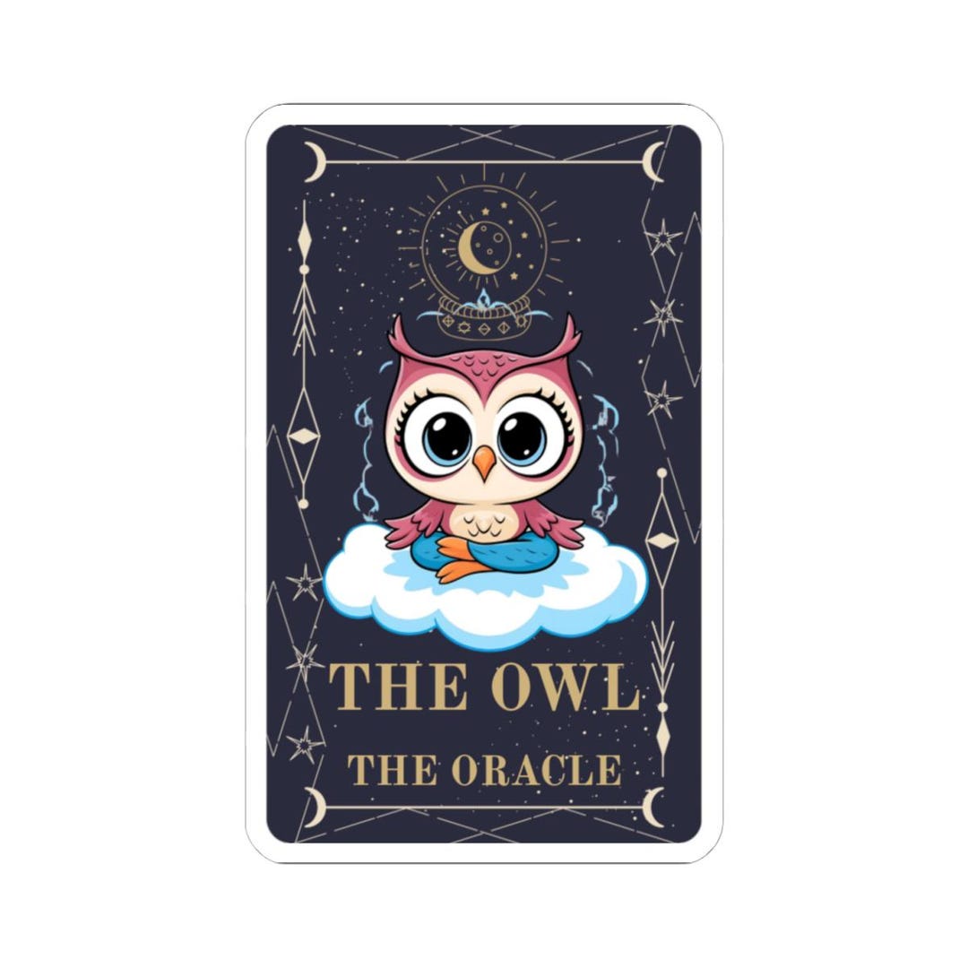 Owl Oracle Tarot Card Sticker, Mystical Decal - Etsy