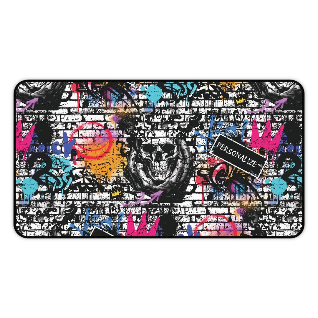 Custom Graffiti Desk Mat: Personalized Street Art Office Decor - Etsy