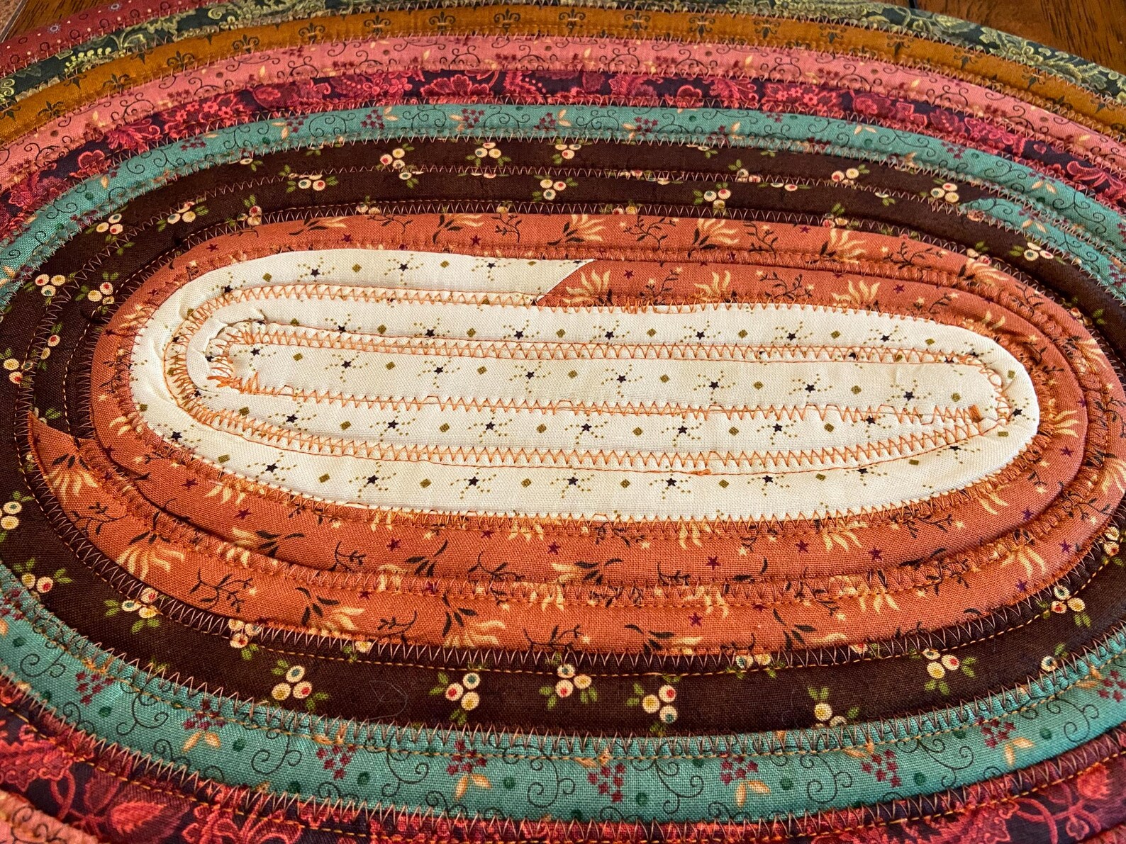 Jelly Roll Place Mats, Kim Diehl Fabric Home Decor, Handcrafted Place ...