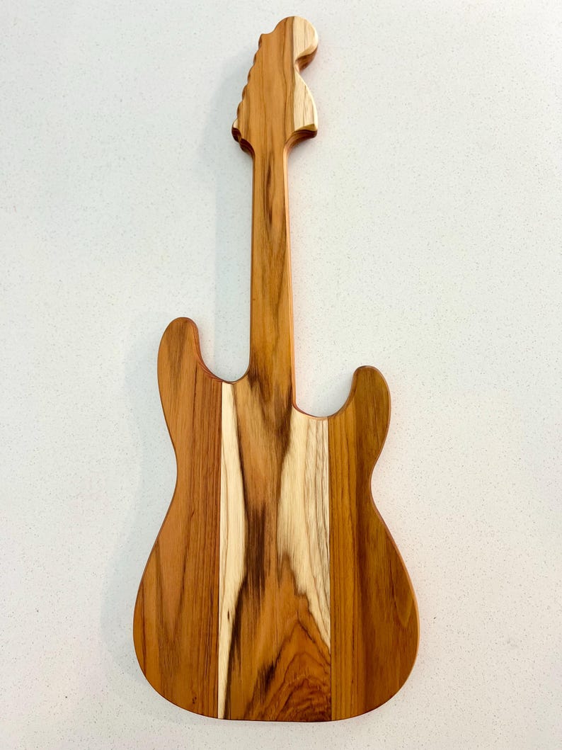 Handmade Teak Electric Guitar Charcuterie Board: Music Lover Gift - Etsy