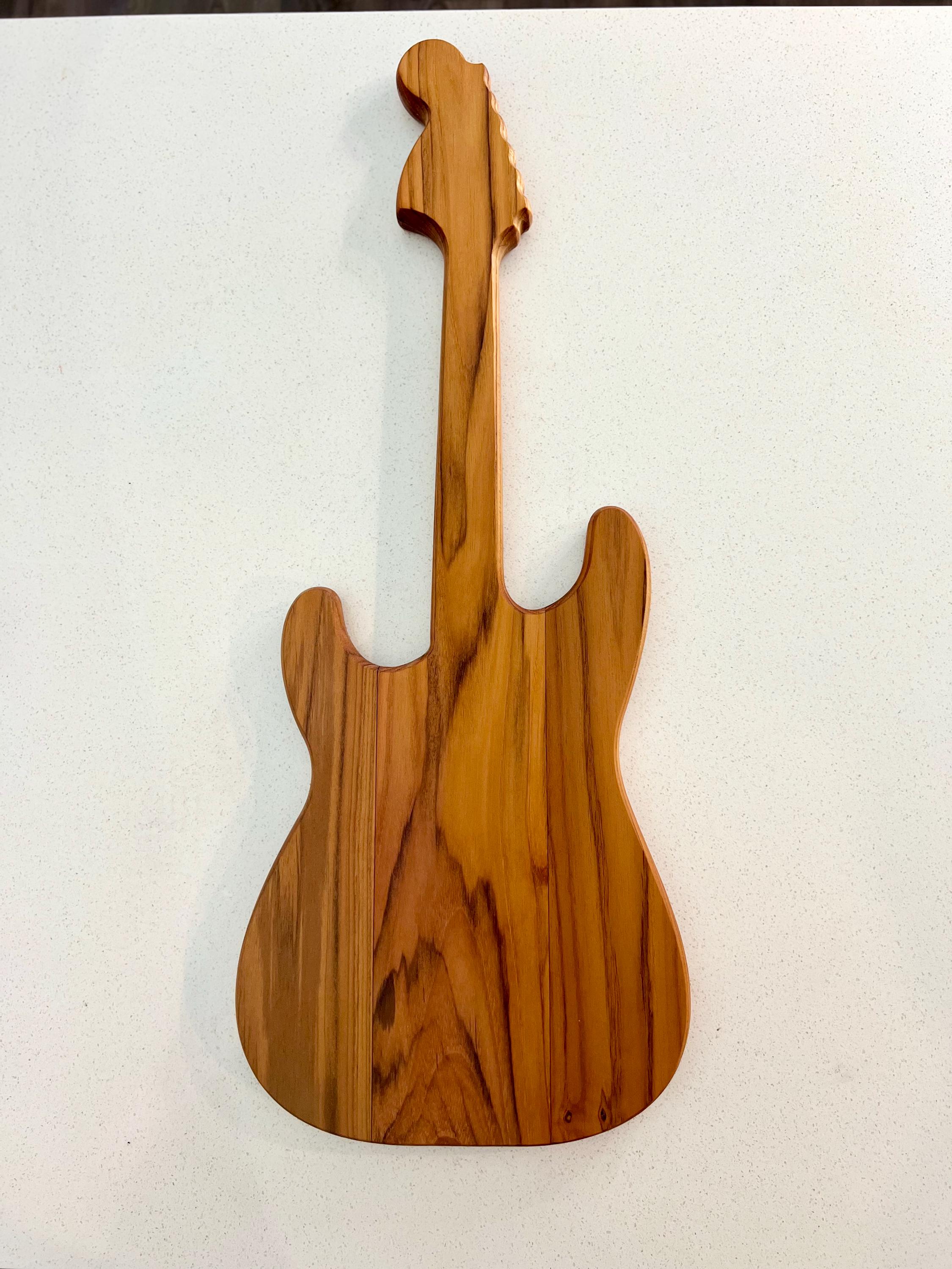 Handmade Teak Electric Guitar Charcuterie Board: Music Lover Gift - Etsy