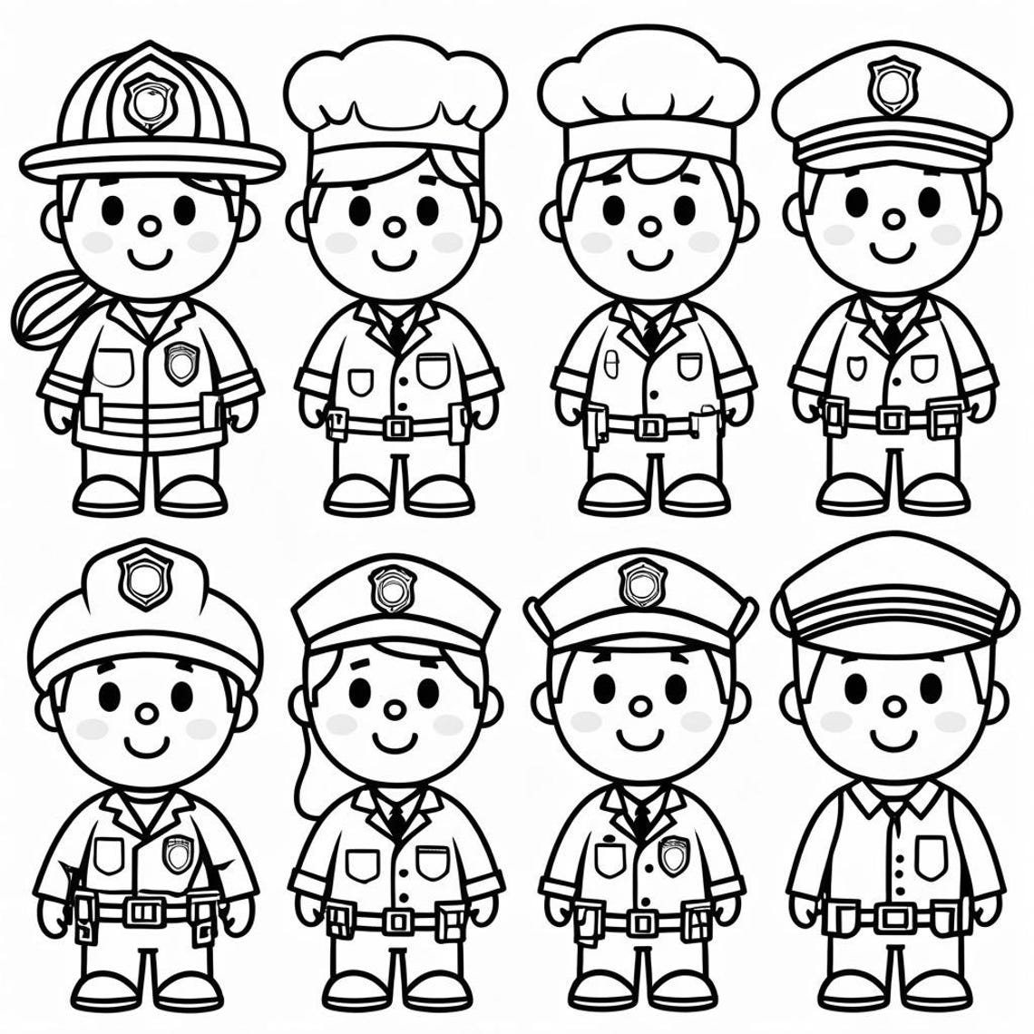 Kids Coloring Book – Professions for Little Explorers | Fun Educational ...