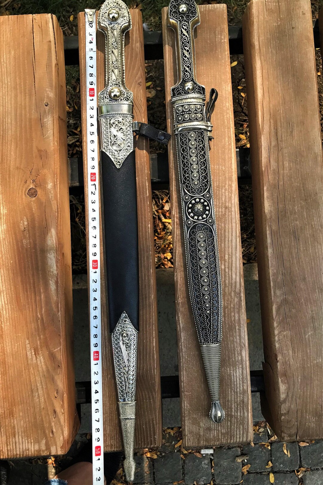 Damascus Sword Steel Cold Weapon Cold Steel Handmade Yataghan Gift for ...