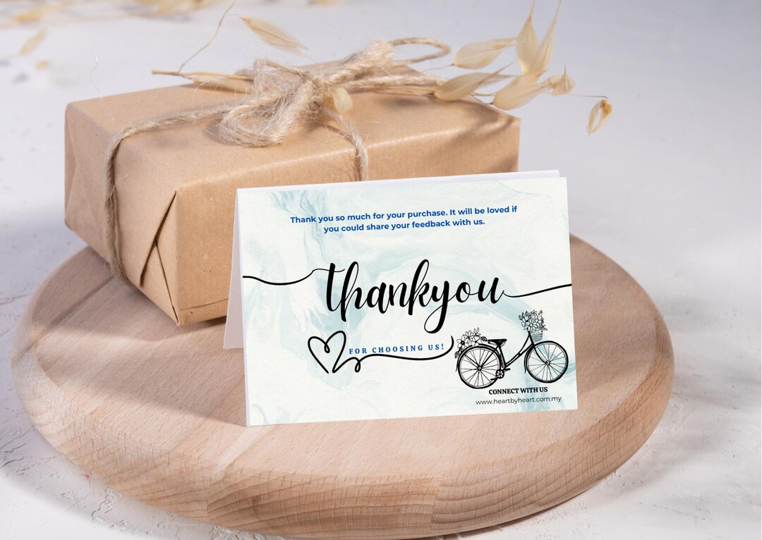 Printable Thank You Card for Clothing & Boutique Orders | Digital ...