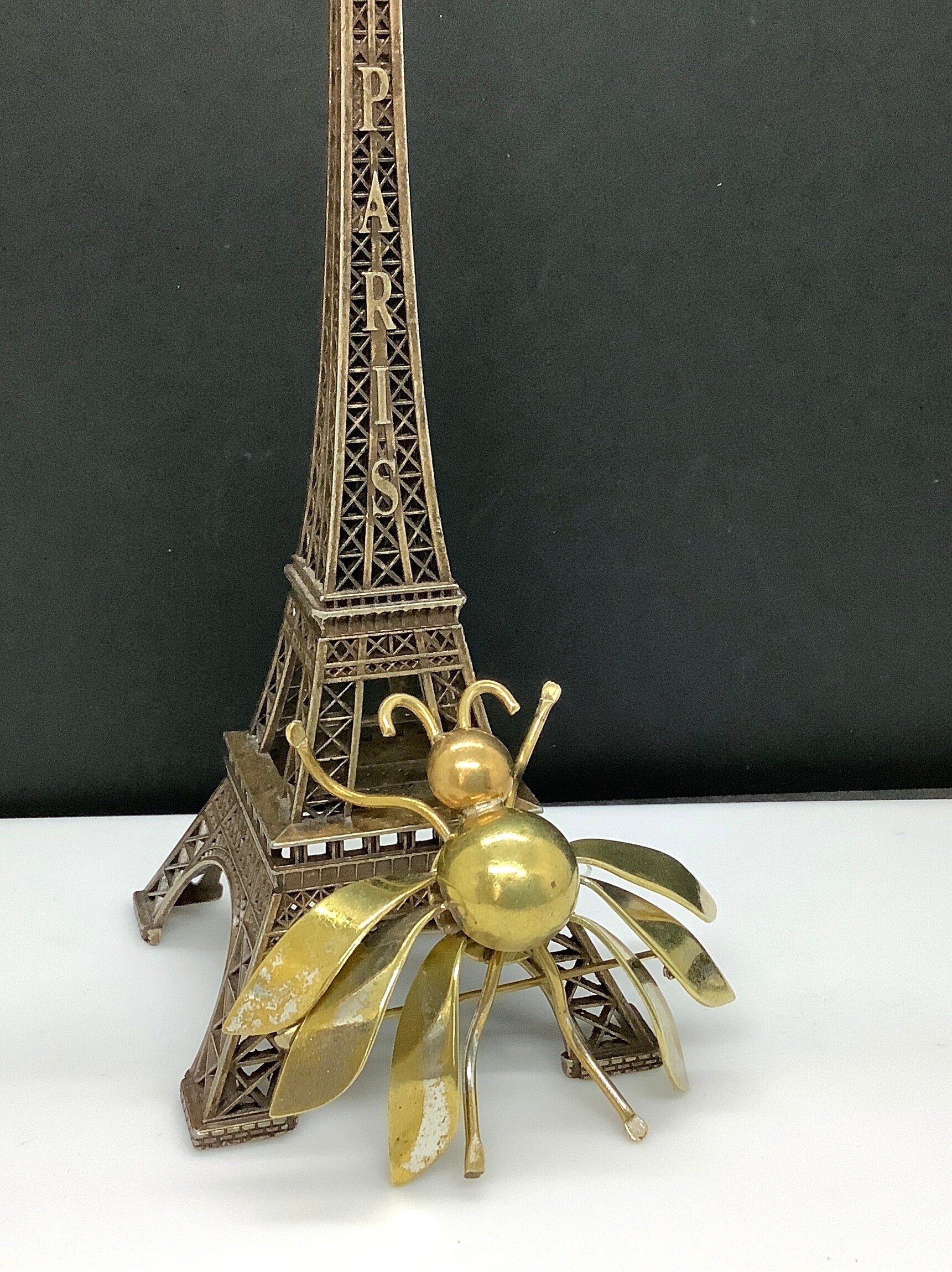 Big Beautiful Winged Insect Gold Brooch Vintage - Etsy