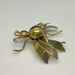 Big Beautiful Winged Insect Gold Brooch Vintage - Etsy